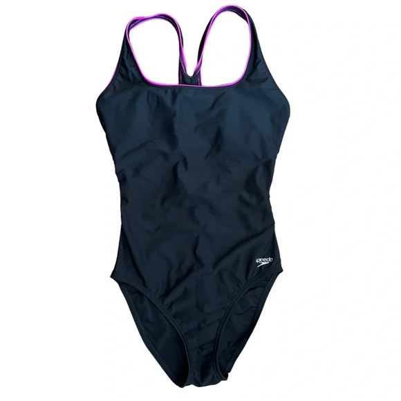 Speedo | Swim | Speedo Black Onepiece Racerback 8 | Poshmark